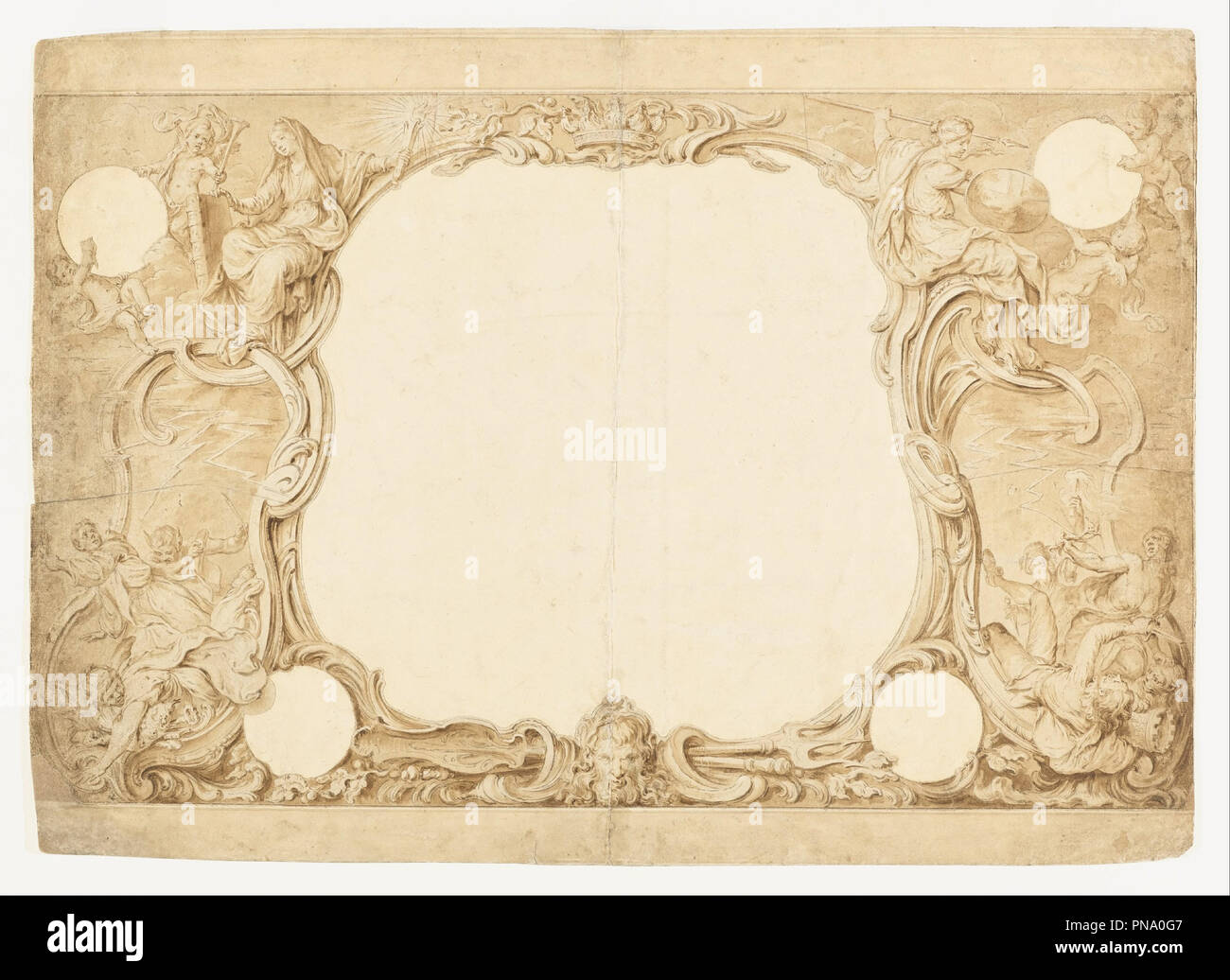 Tapestry border design hi-res stock photography and images - Alamy