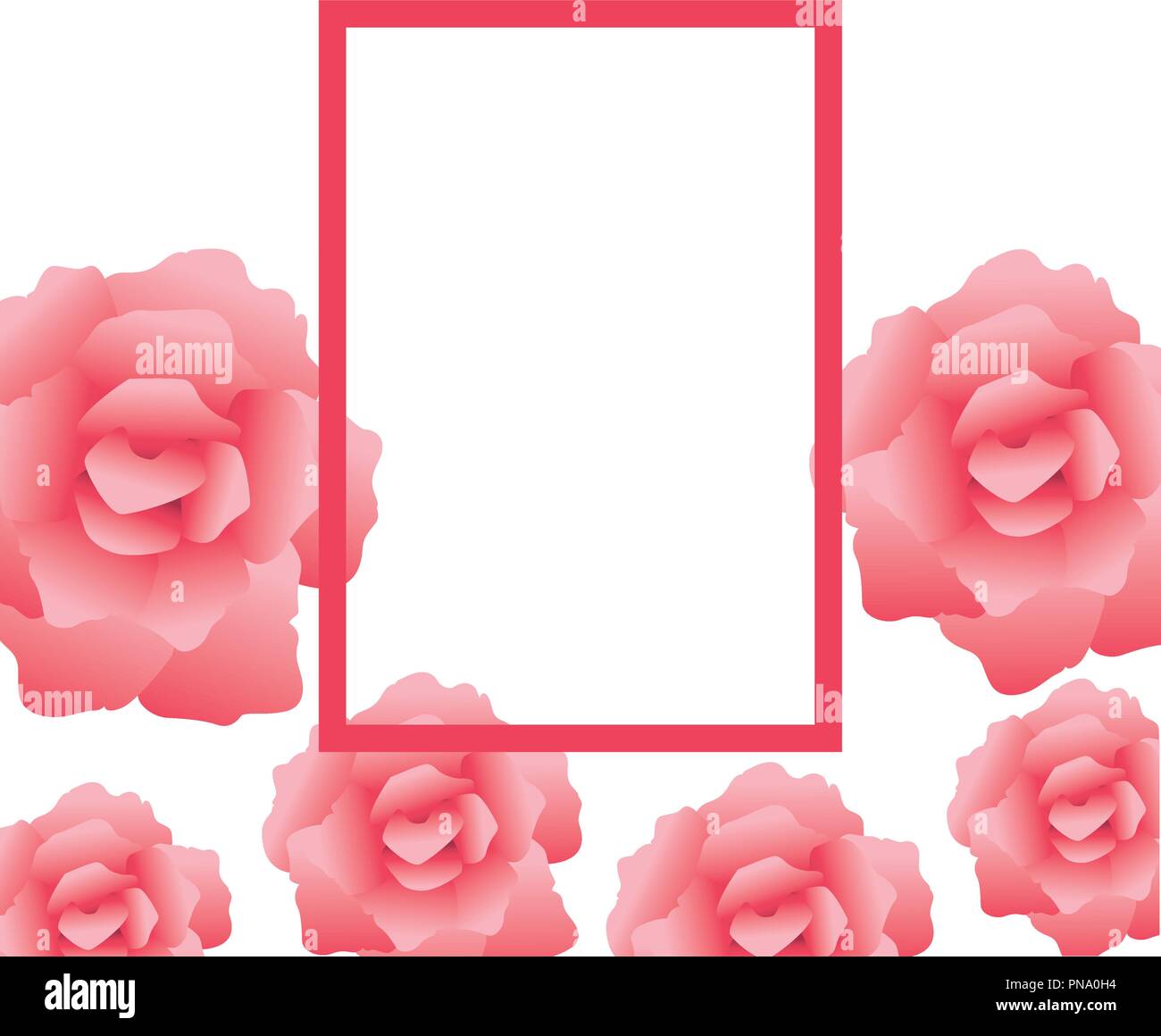 floral blank card frame Stock Vector Image & Art - Alamy