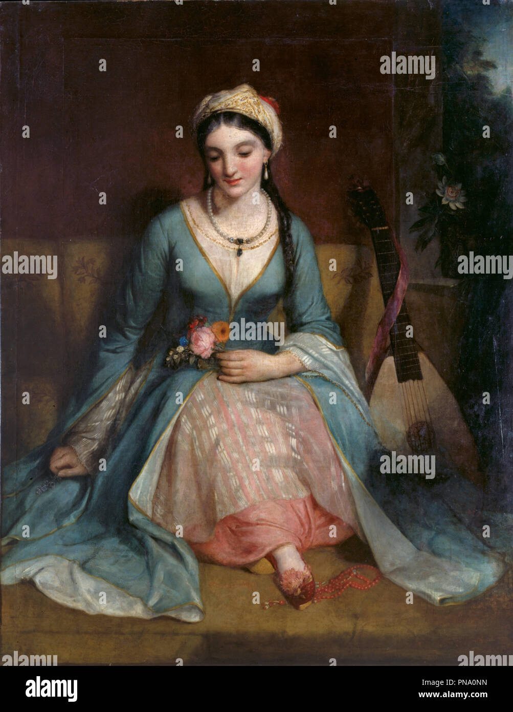 A Young Greek Woman Mloda Greczynka. Date/Period: 1829. Painting ...