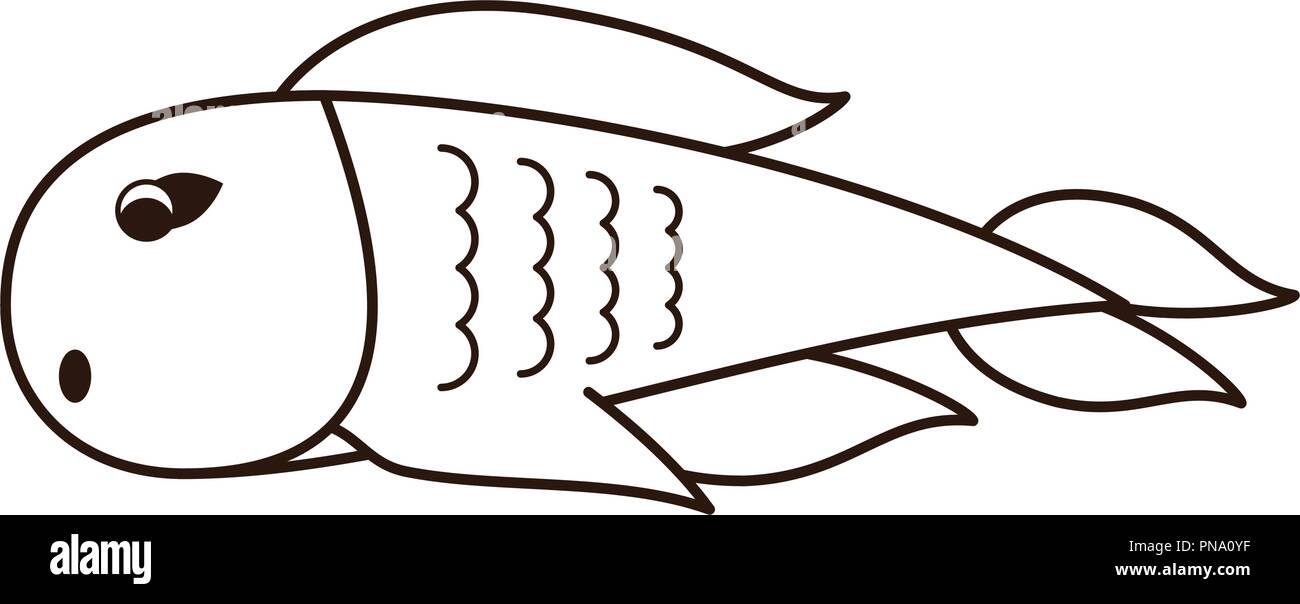 Fish seafood cartoon Stock Vector Image & Art - Alamy