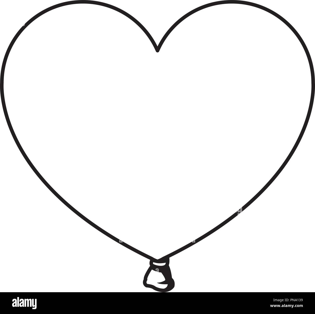 Heart shaped balloon Stock Vector Image & Art - Alamy