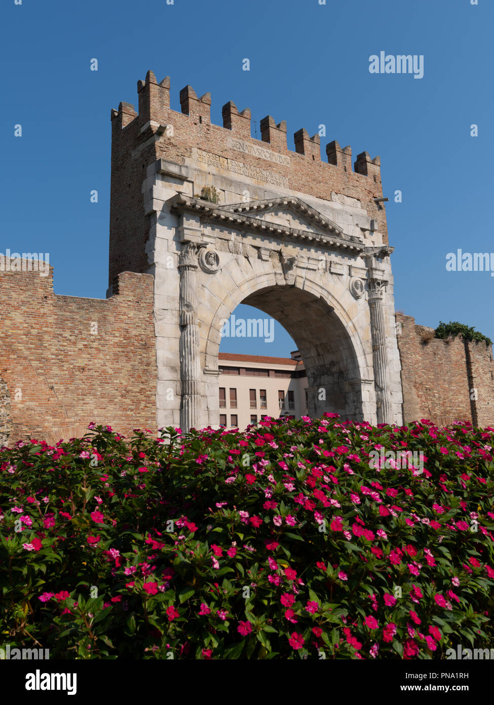 Arch of Augustus, Rimini, Emilia Romagna, Italy Stock Photo - Alamy