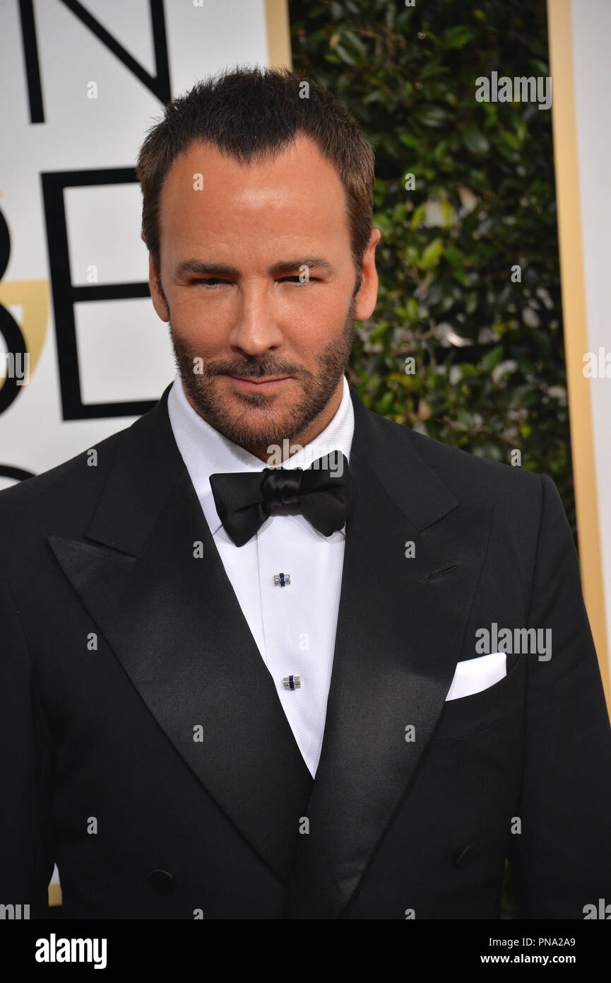 Tom Ford at the 74th Golden Globe Awards at The Beverly Hilton Hotel ...