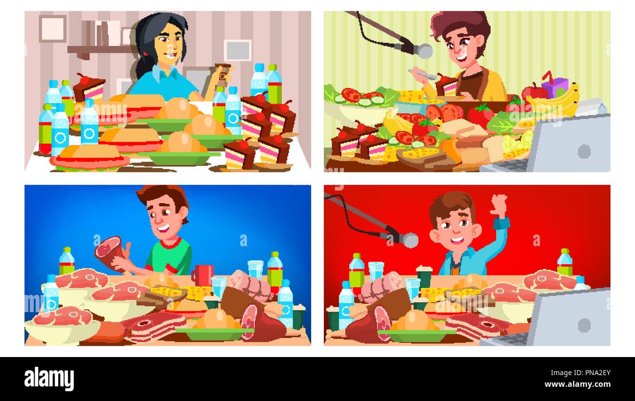 Gluttony cartoon hi-res stock photography and images - Alamy