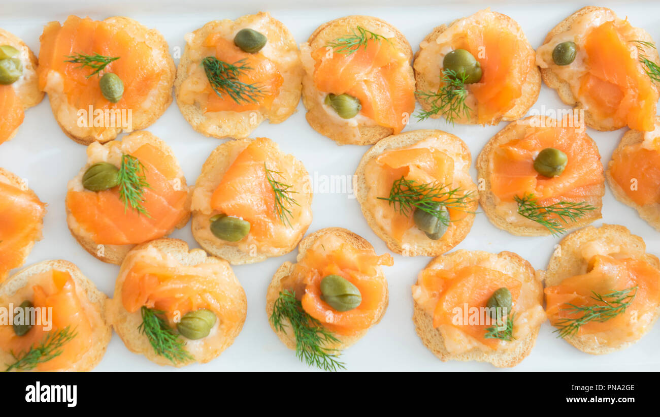 seafood salmon cocktail for lunch Stock Photo - Alamy