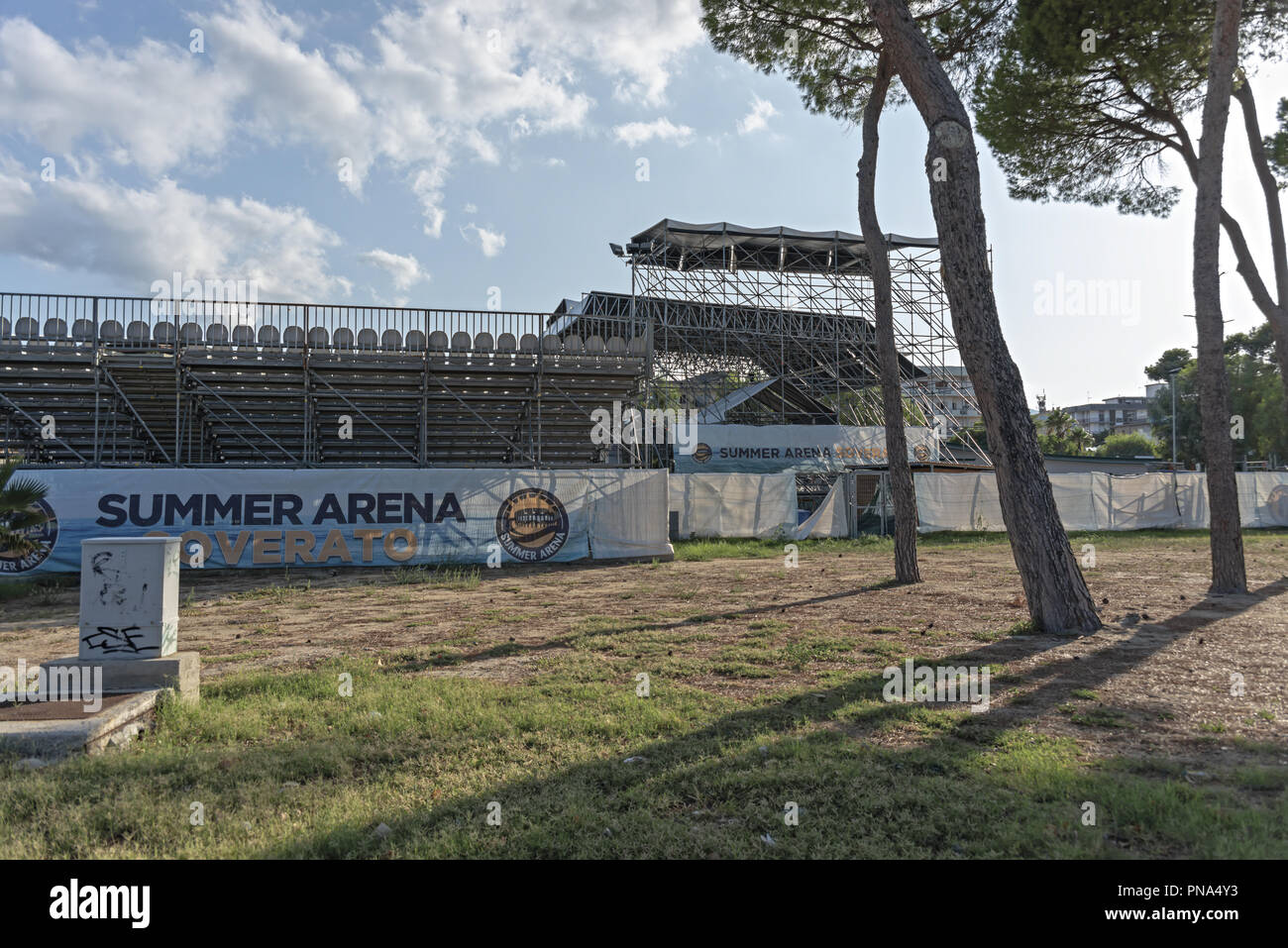 Italy Calabria Soverato waterfront the summer arena walk 2 Stock Photo ...
