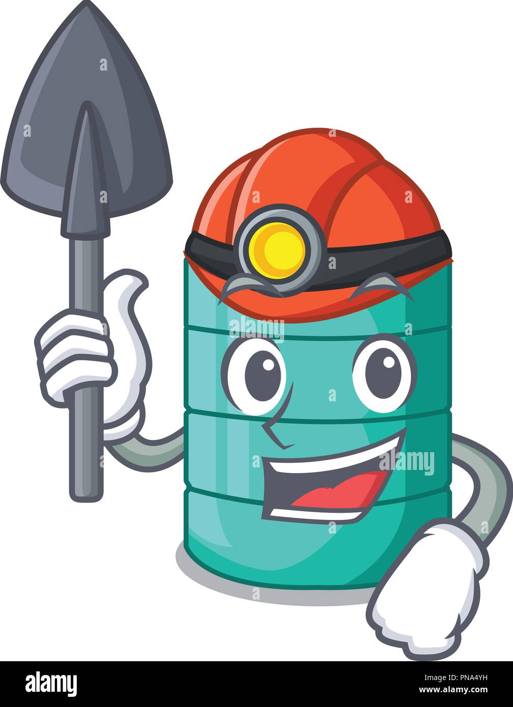 Miner cartoon water tank on the tower Stock Vector Image & Art - Alamy