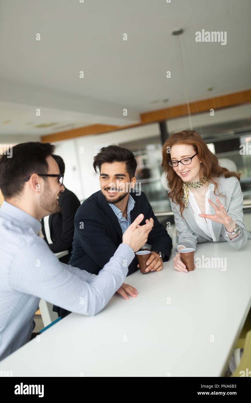 Business people having fun during break in an office Stock Photo - Alamy