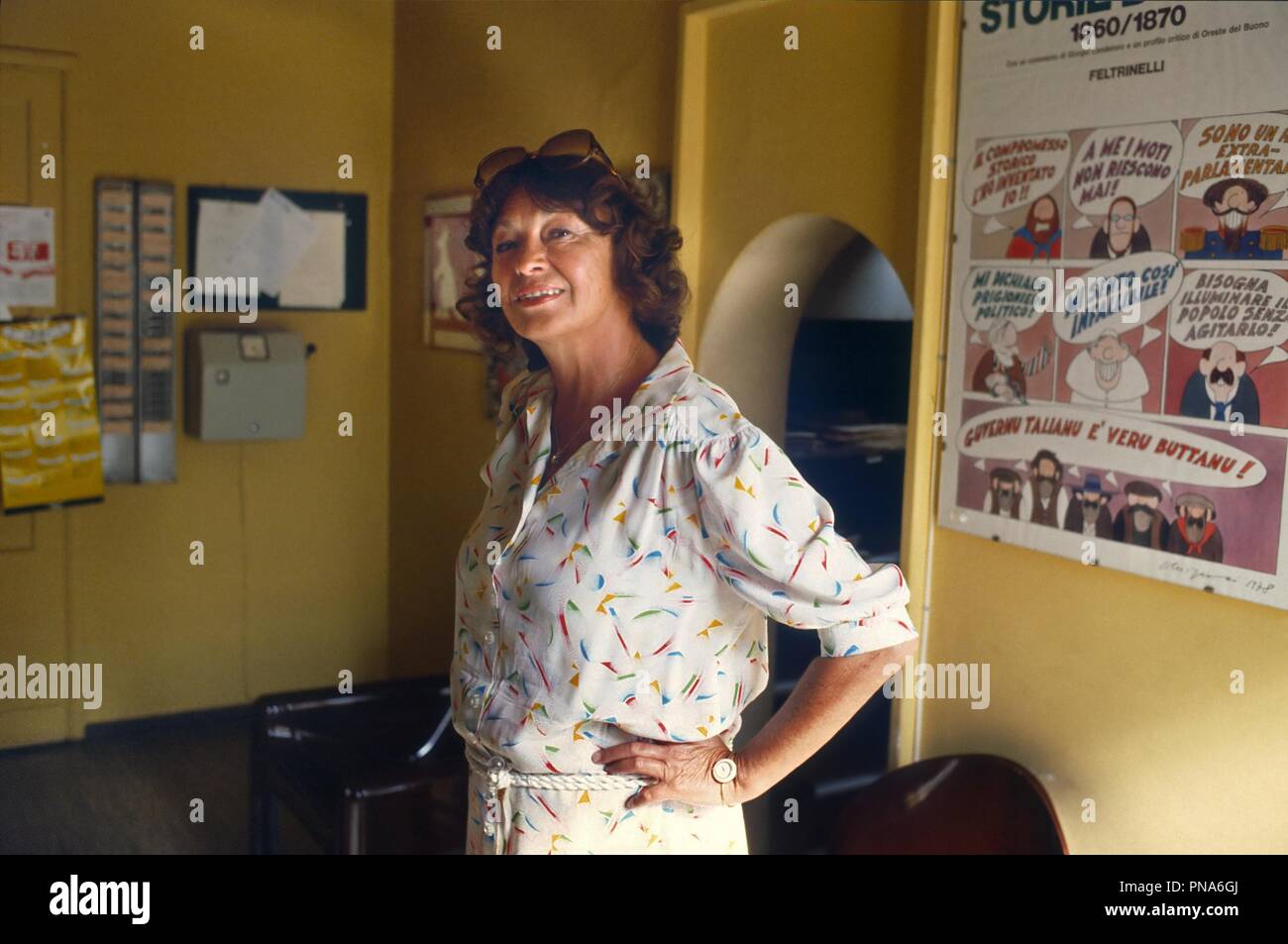 Inge Feltrinelli, director of the homonymous Italian publishing house ...