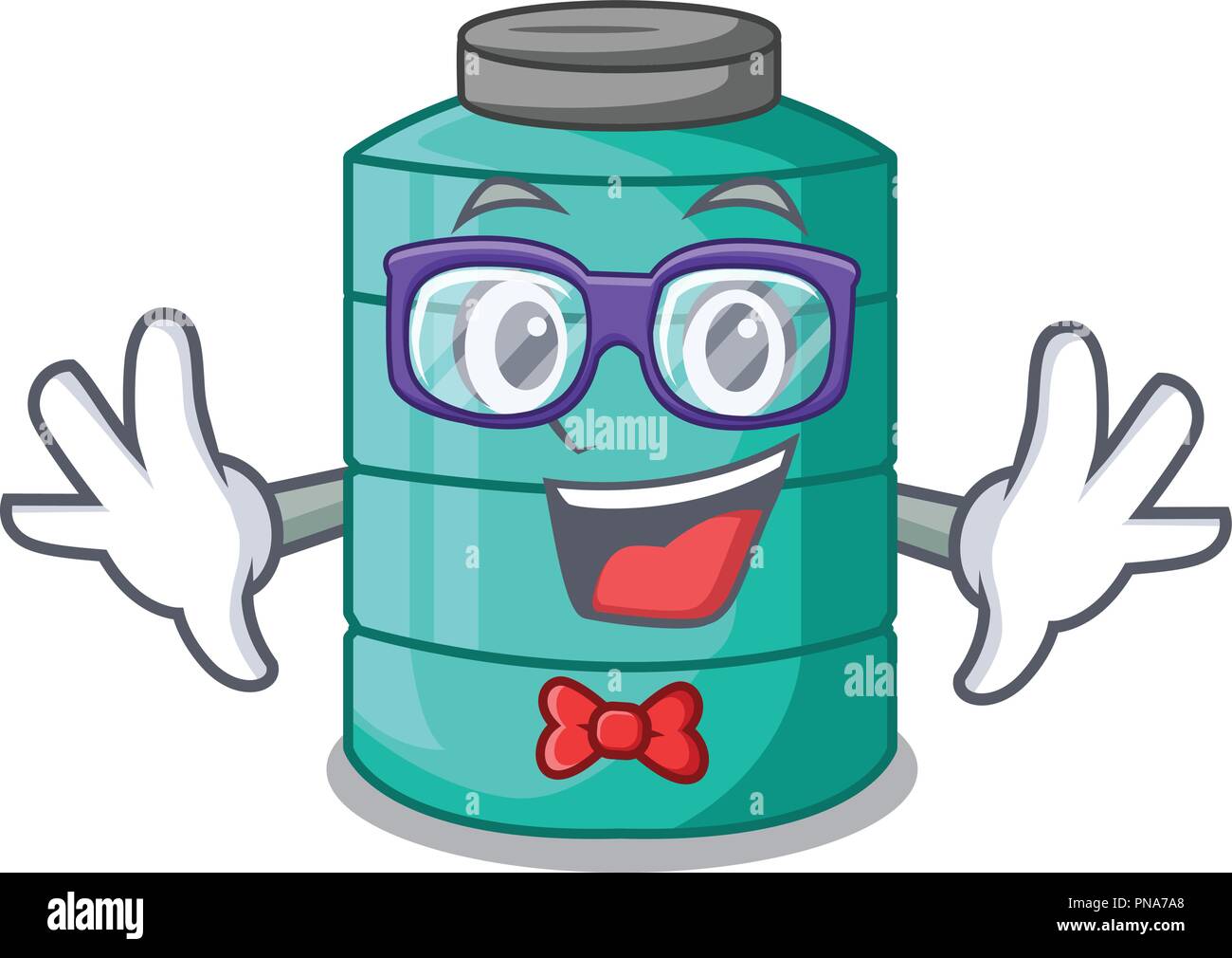 Geek plastic cartoon water tank in the outdoor Stock Vector Image & Art ...