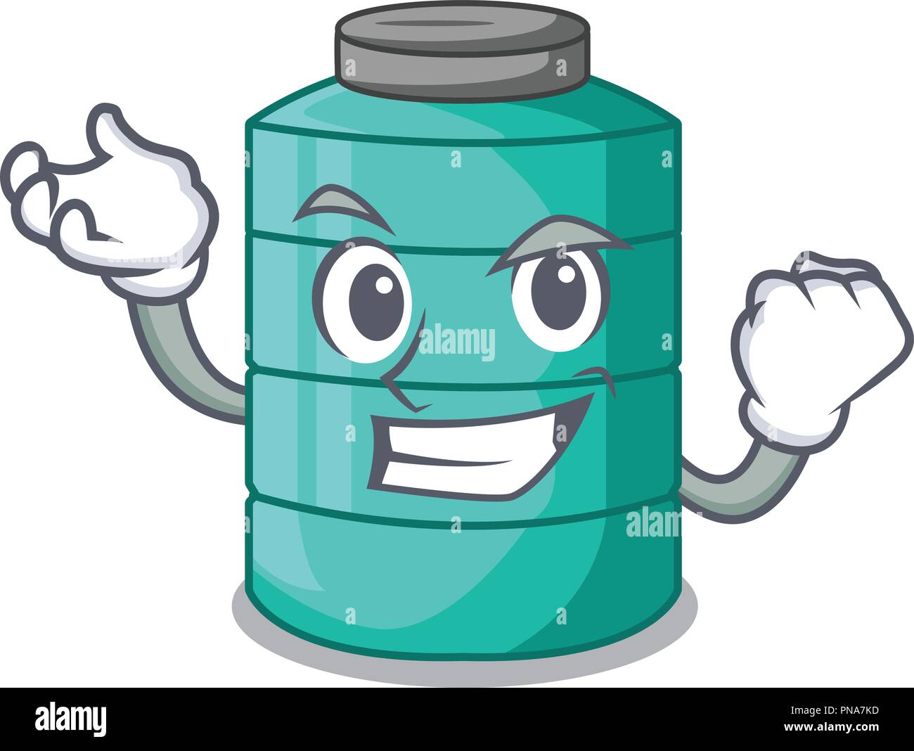 Successful plastic cartoon water tank in the outdoor Stock Vector Image ...