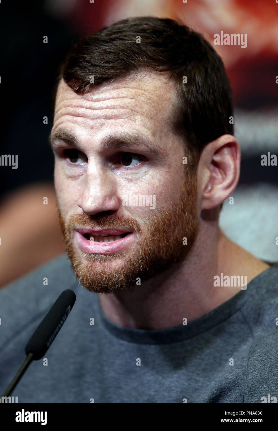 David Price during the press conference at Wembley Stadium, London ...
