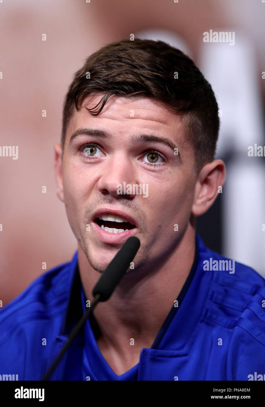 Luke Campbell during the press conference at Wembley Stadium, London ...