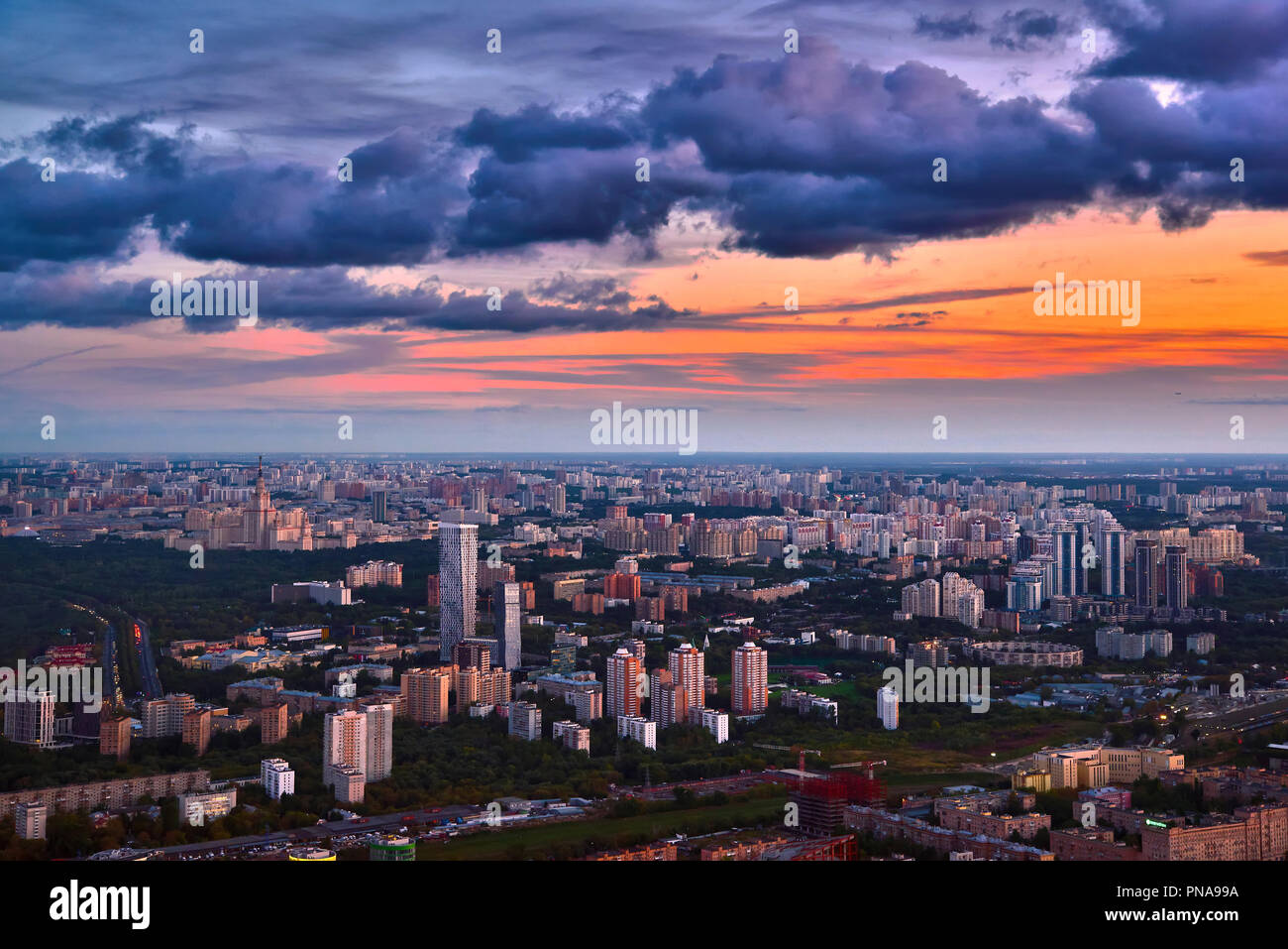 Moscow City Aerial High Resolution Stock Photography and Images - Alamy