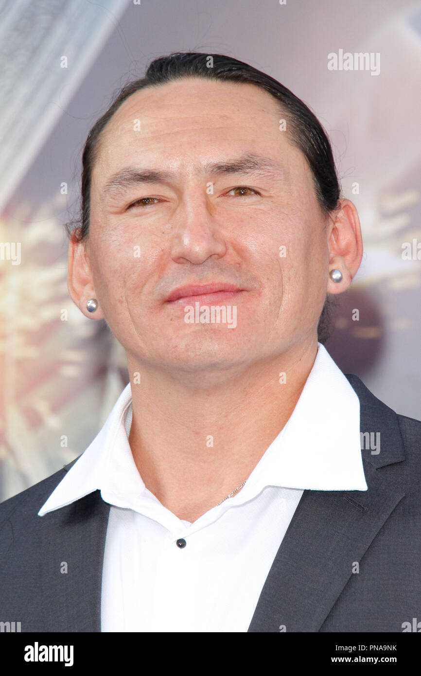 Eugene Brave Rock at the World Premiere of Warner Bros' "Wonder Woman ...