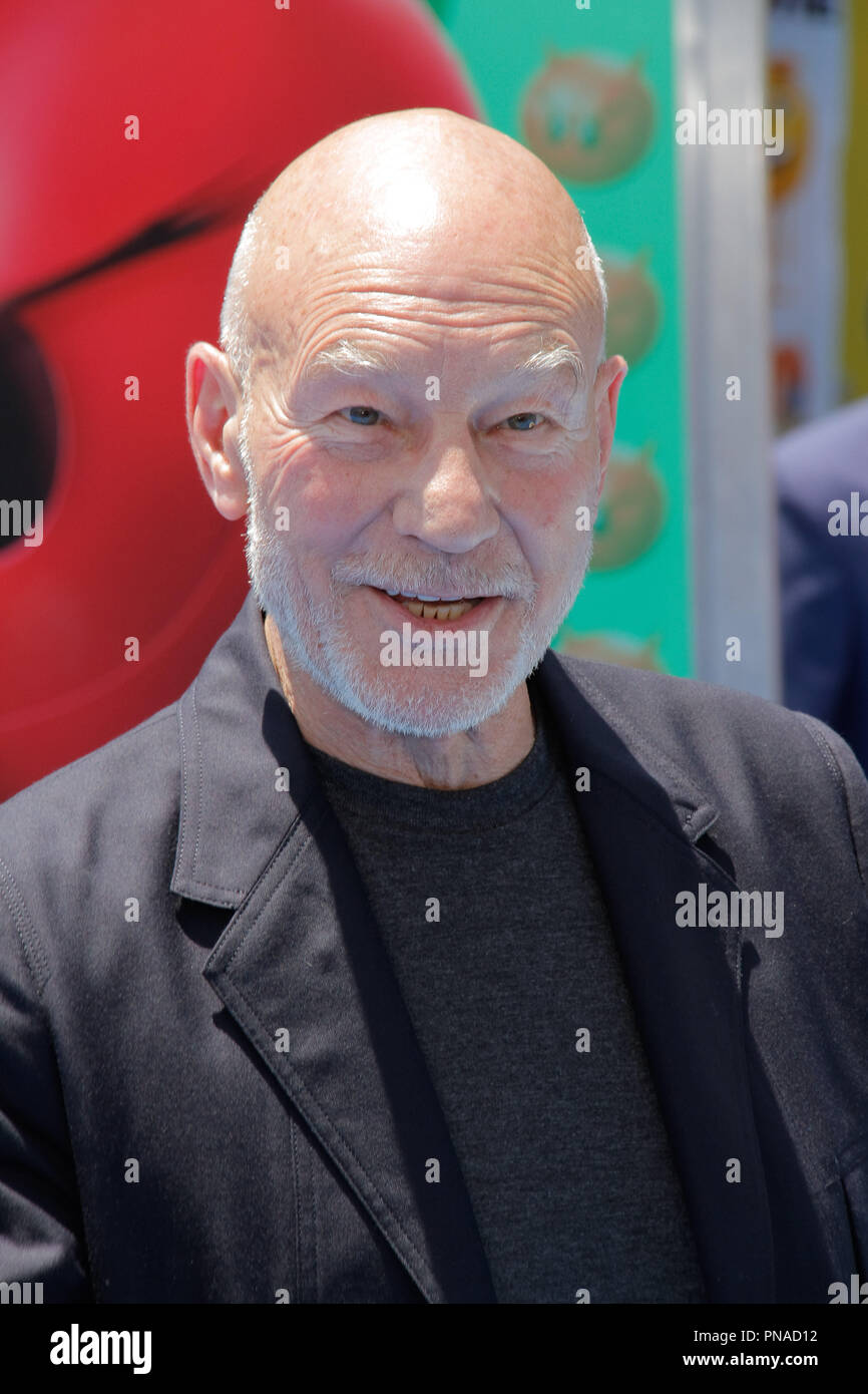 Patrick Stewart at the World Premiere of Columbia Picture's "The Emoji ...