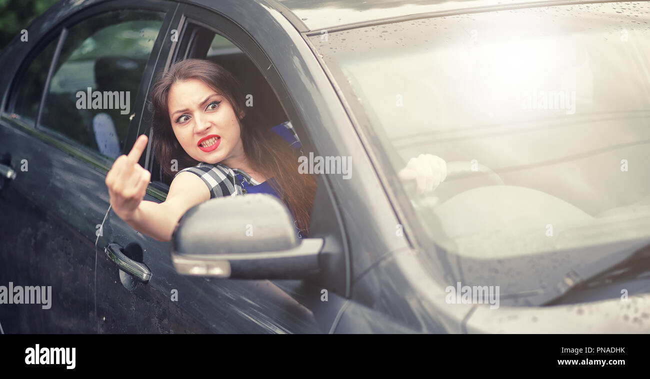 Woman driving test upset hi-res stock photography and images - Alamy