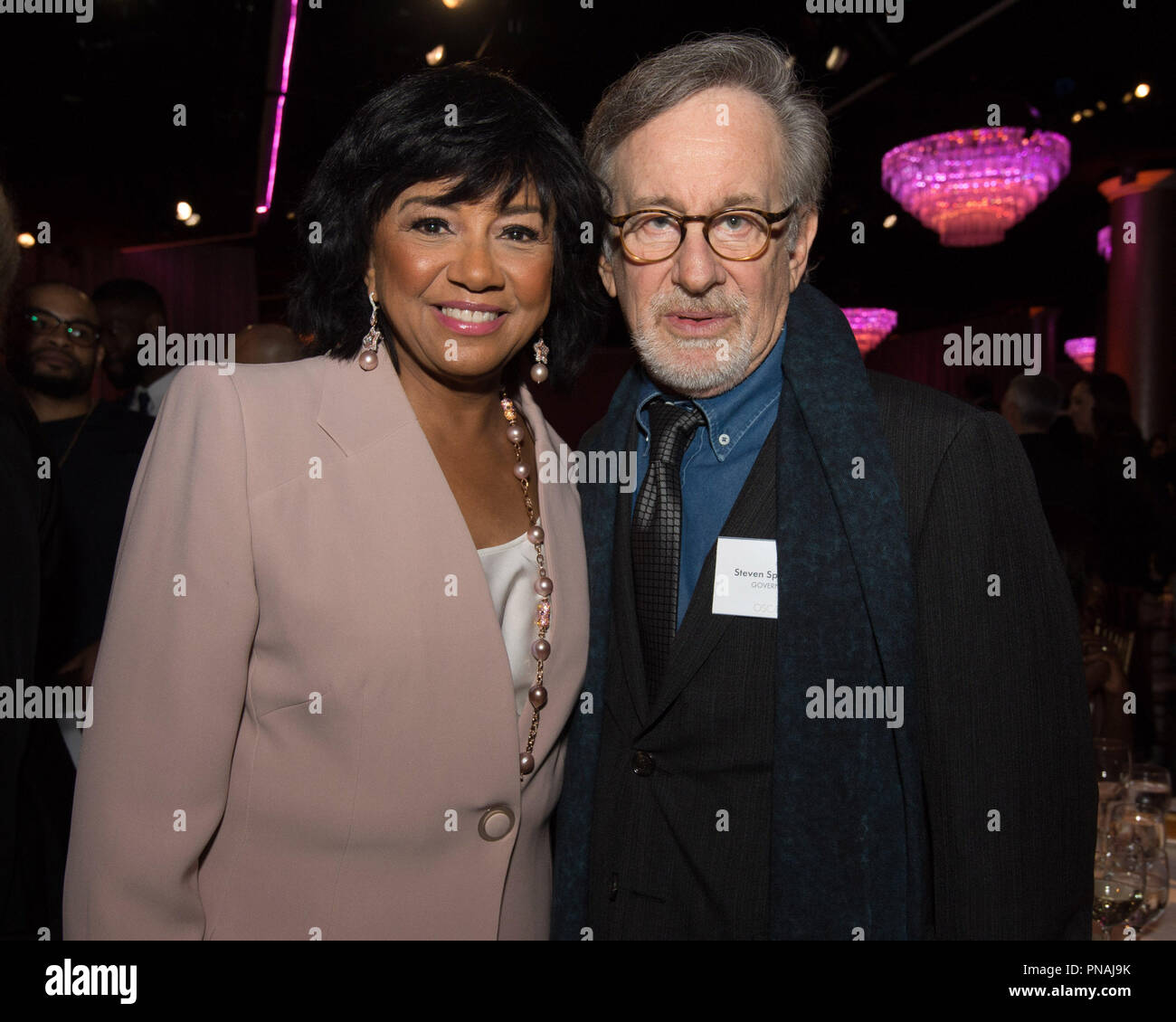 Academy President Cheryl Boone Isaacs and Steven Spielberg at the Oscar ...
