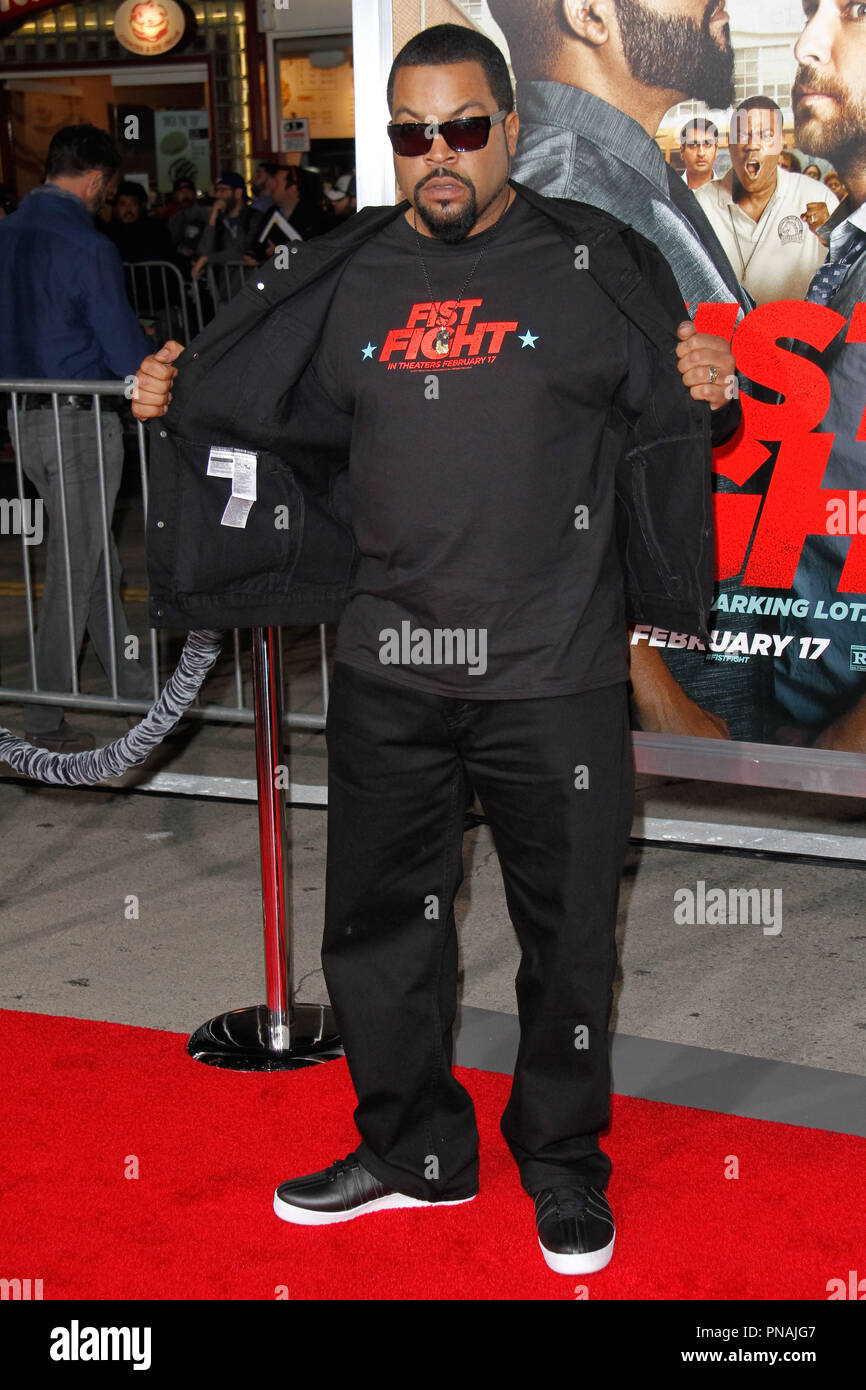 Ice Cube at the Premiere of New Line Cinema's "Fist Fight" held at the ...
