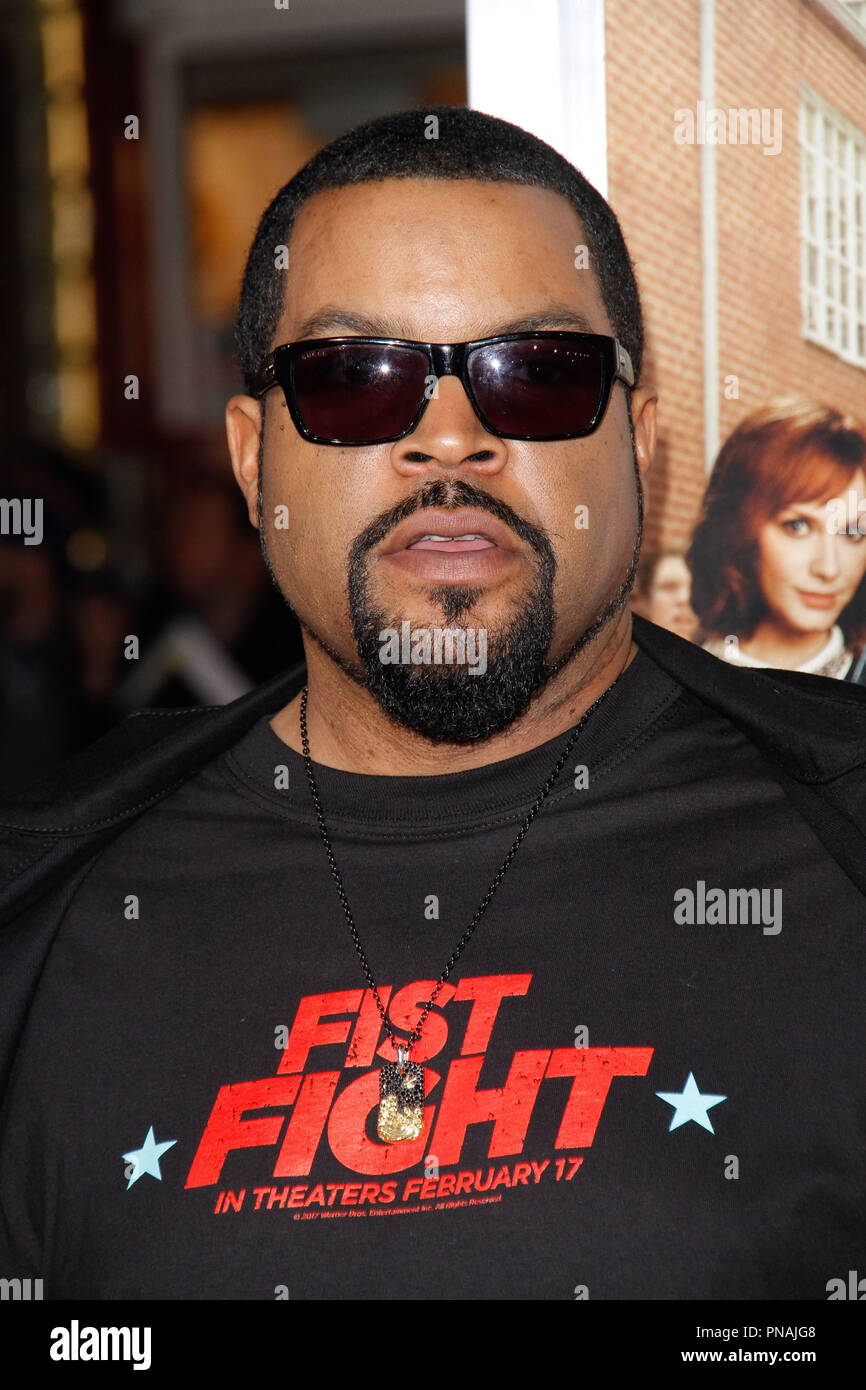 Ice Cube at the Premiere of New Line Cinema's "Fist Fight" held at the ...