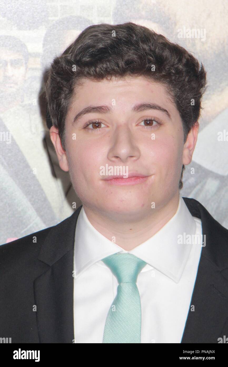 Austin Zajur 2/13/2017 Los Angeles Premiere of "Fist Fight" held at the ...
