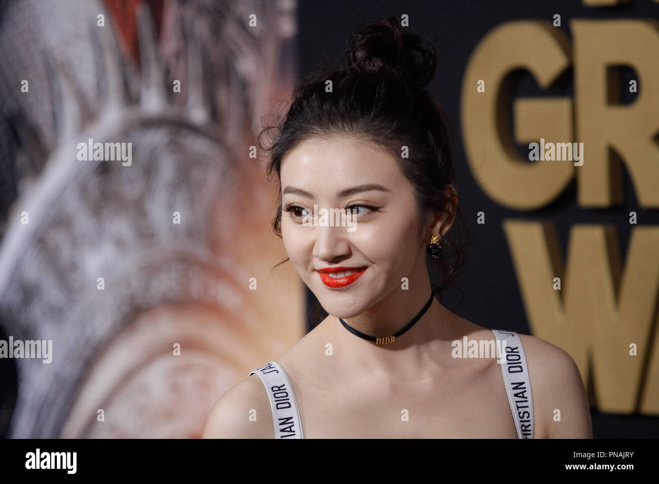 Jing Tian at the Premiere of Universal Pictures' "The Great Wall" held ...