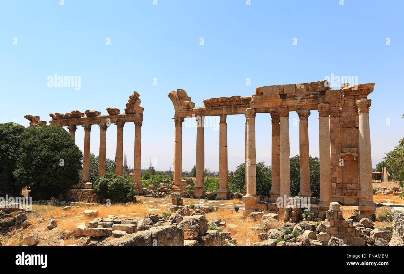 Baalbek Roman Ruins, Lebanon Stock Photo - Alamy