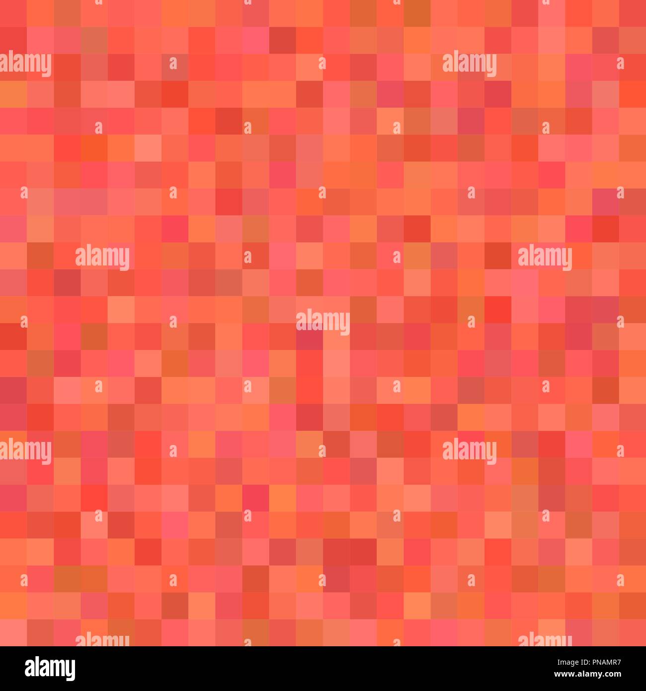 Pixel square tiled mosaic background - geometrical vector graphic design from colored squares ...