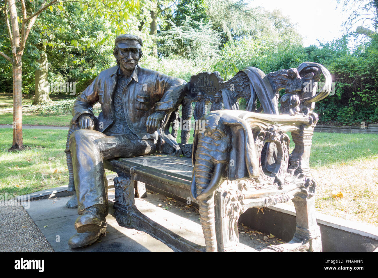 Conversation with Spike Milligan bronze statue by John Somerville in ...