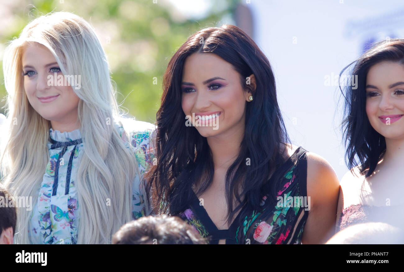 Meghan Trainor Demi Lovato Ariel Winter At The World Premiere Of Columbia Pictures And Sony