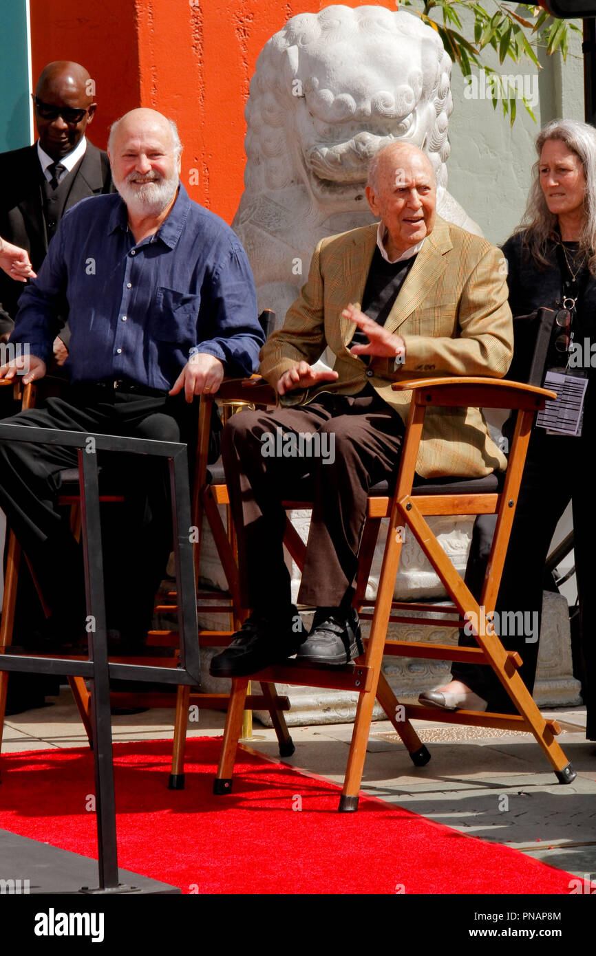 Rob Reiner, Carl Reiner at the Hand and Footprint Ceremony honoring ...