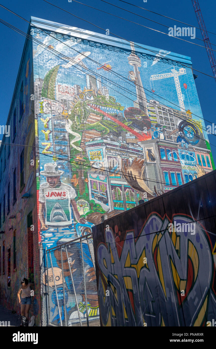 Toronto's Graffiti Alley 51 Stock Photo - Alamy