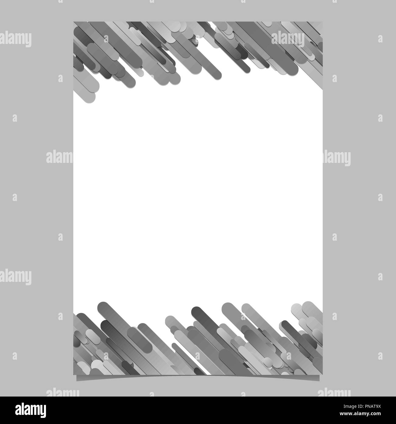 Modern Gradient Diagonal Rounded Stripe Pattern Poster Background Template Stock Vector Image