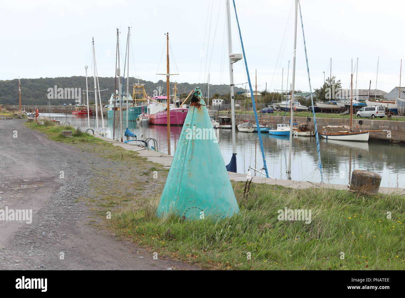 Port Penrhyn Commercial Docks, Banger Wales Stock Photo - Alamy