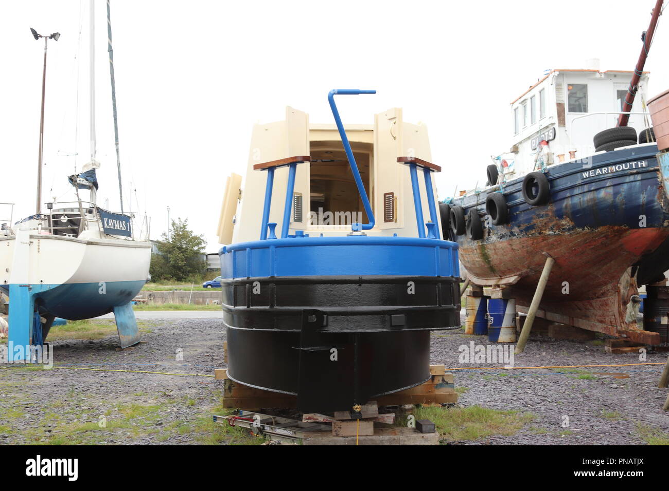 Port Penrhyn Commercial Docks, Banger Wales Stock Photo - Alamy