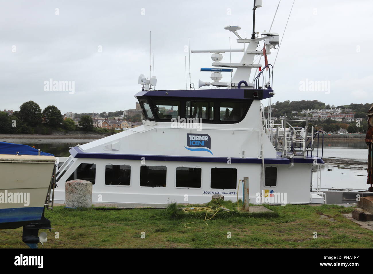 Port Penrhyn Commercial Docks, Banger Wales Stock Photo - Alamy