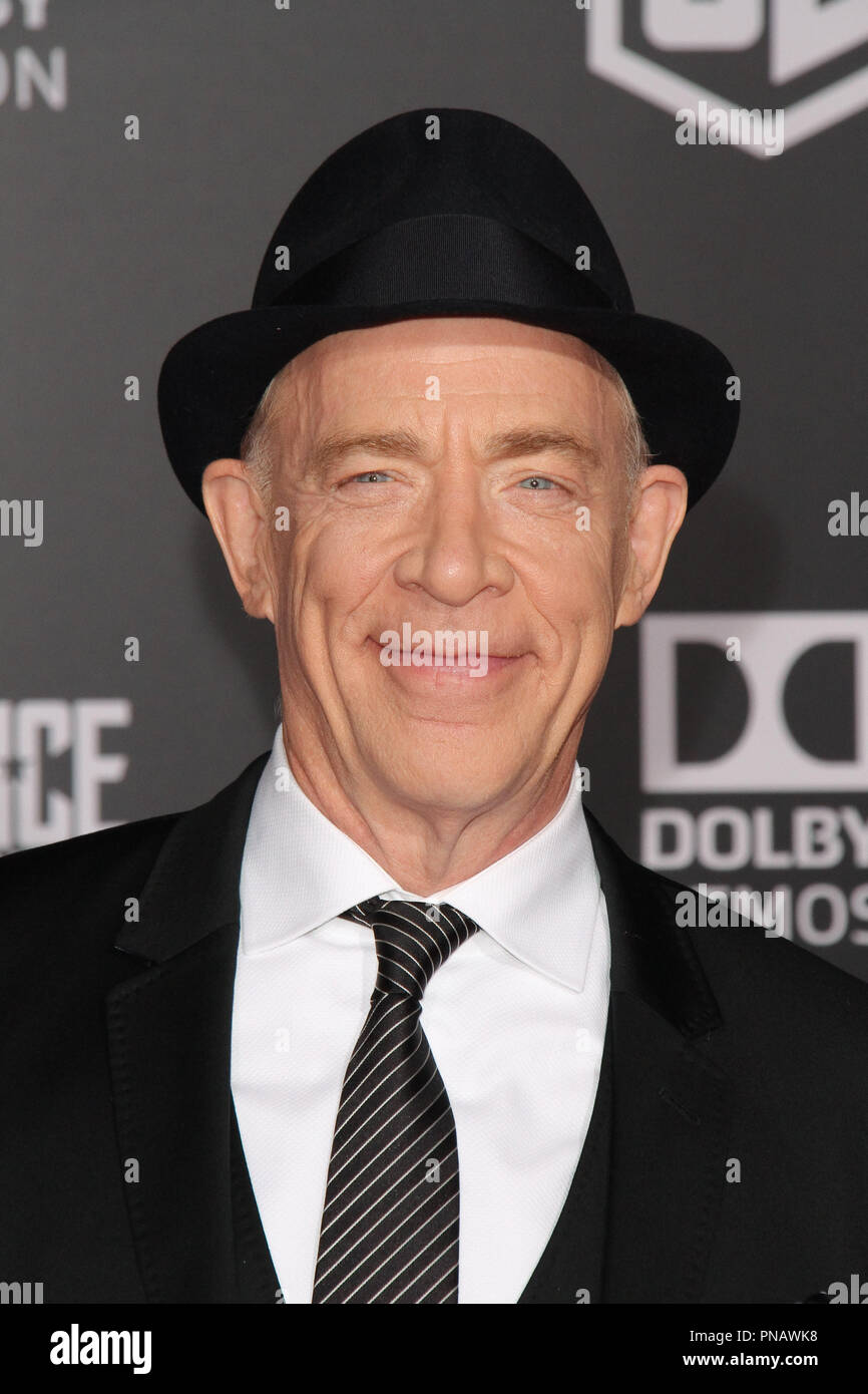 J. K. Simmons at the World Premiere of Warner Bros' "Justice League ...
