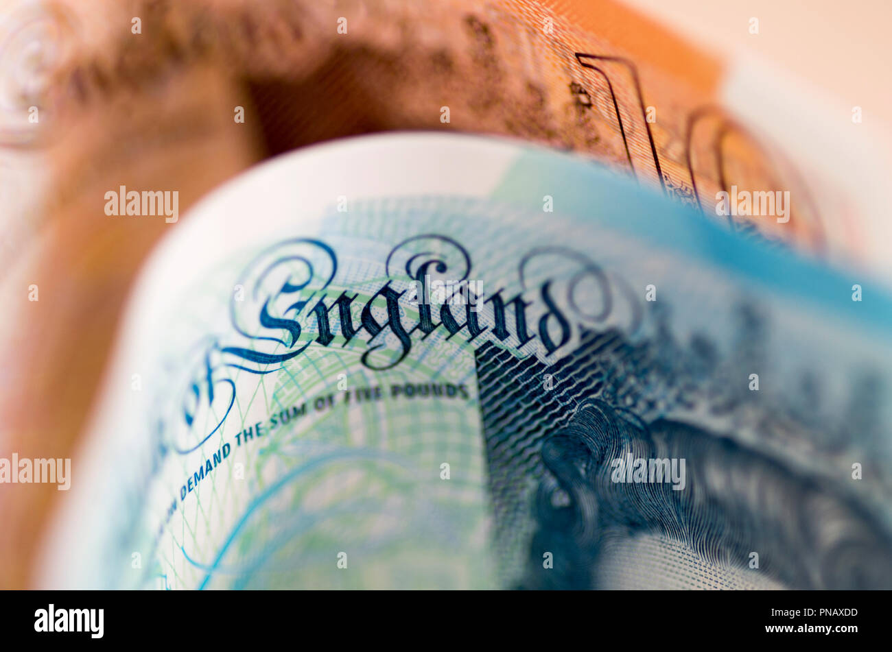 Five pound note and ten hi-res stock photography and images - Alamy