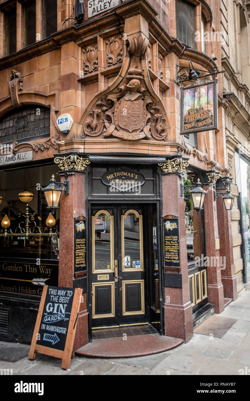 Mr Thomas's Chop House. Manchester Stock Photo - Alamy