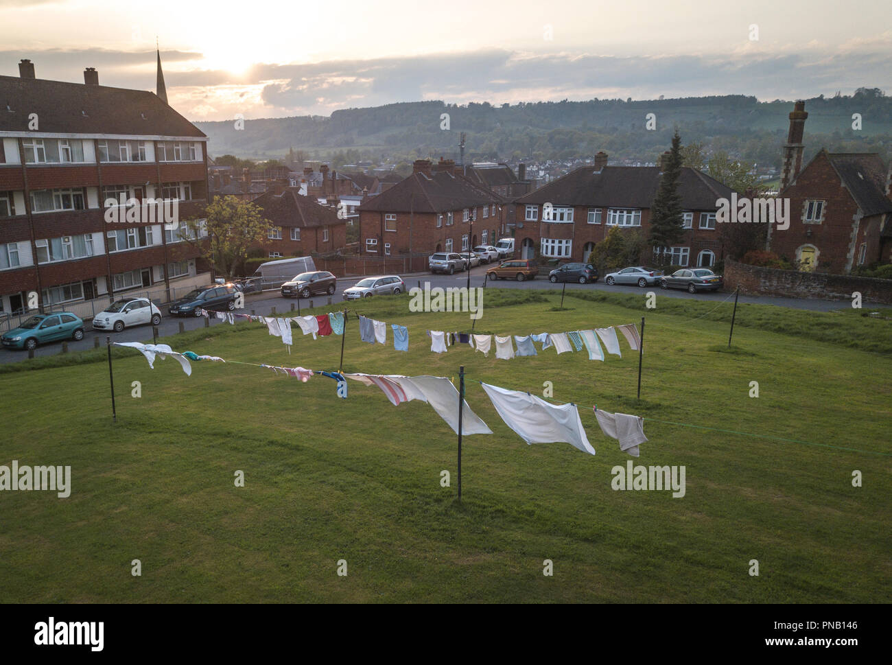 Washing lines uk hi-res stock photography and images - Alamy