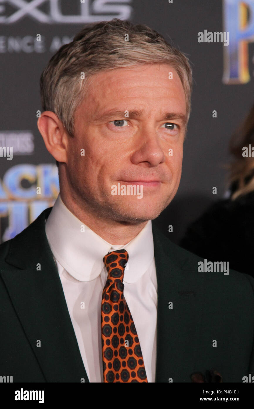 Martin Freeman at the Premiere of Marvel Studios' "Black Panther" held ...
