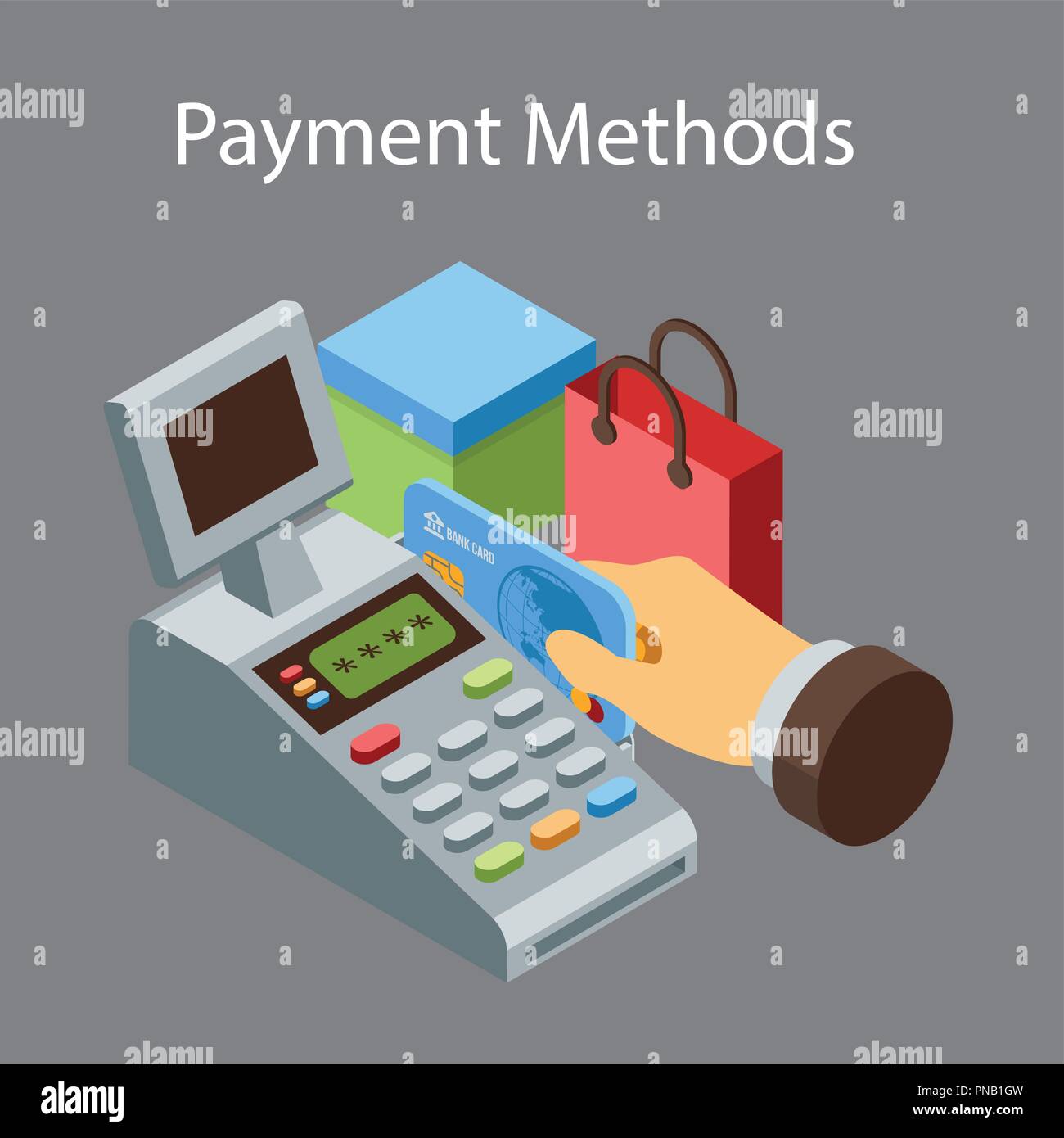Modern payment methods, online shopping Stock Vector Image & Art - Alamy