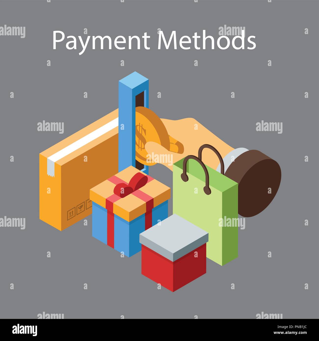 Modern payment methods, online shopping Stock Vector Image & Art - Alamy