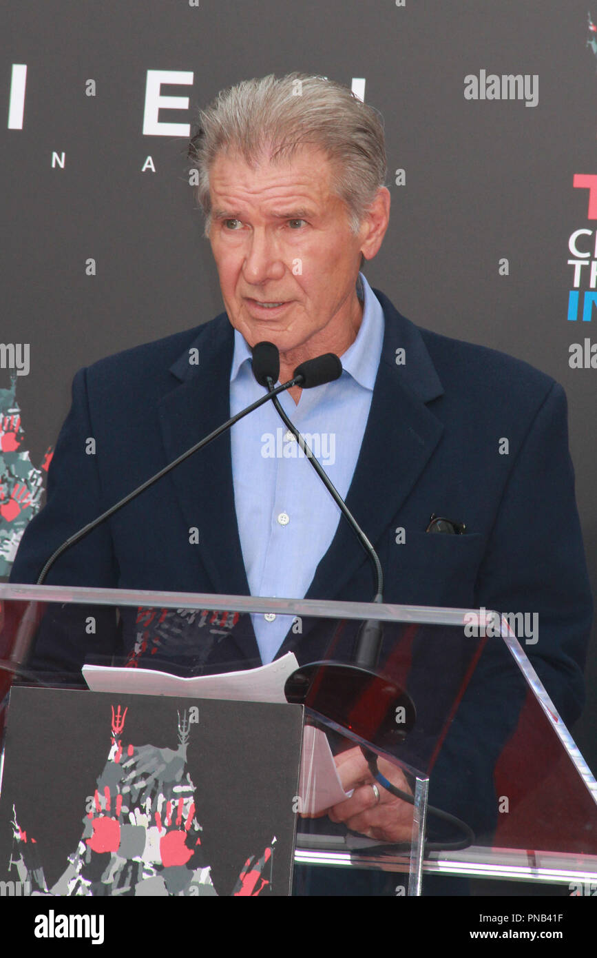 Harrison Ford 05/17/2017 Sir Ridley Scott Hand and Footprint Ceremony ...