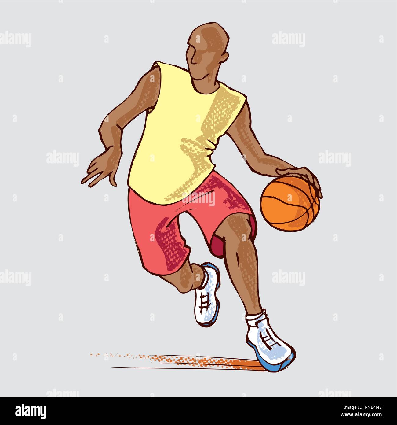 Basketball player athlete Stock Vector Image & Art - Alamy