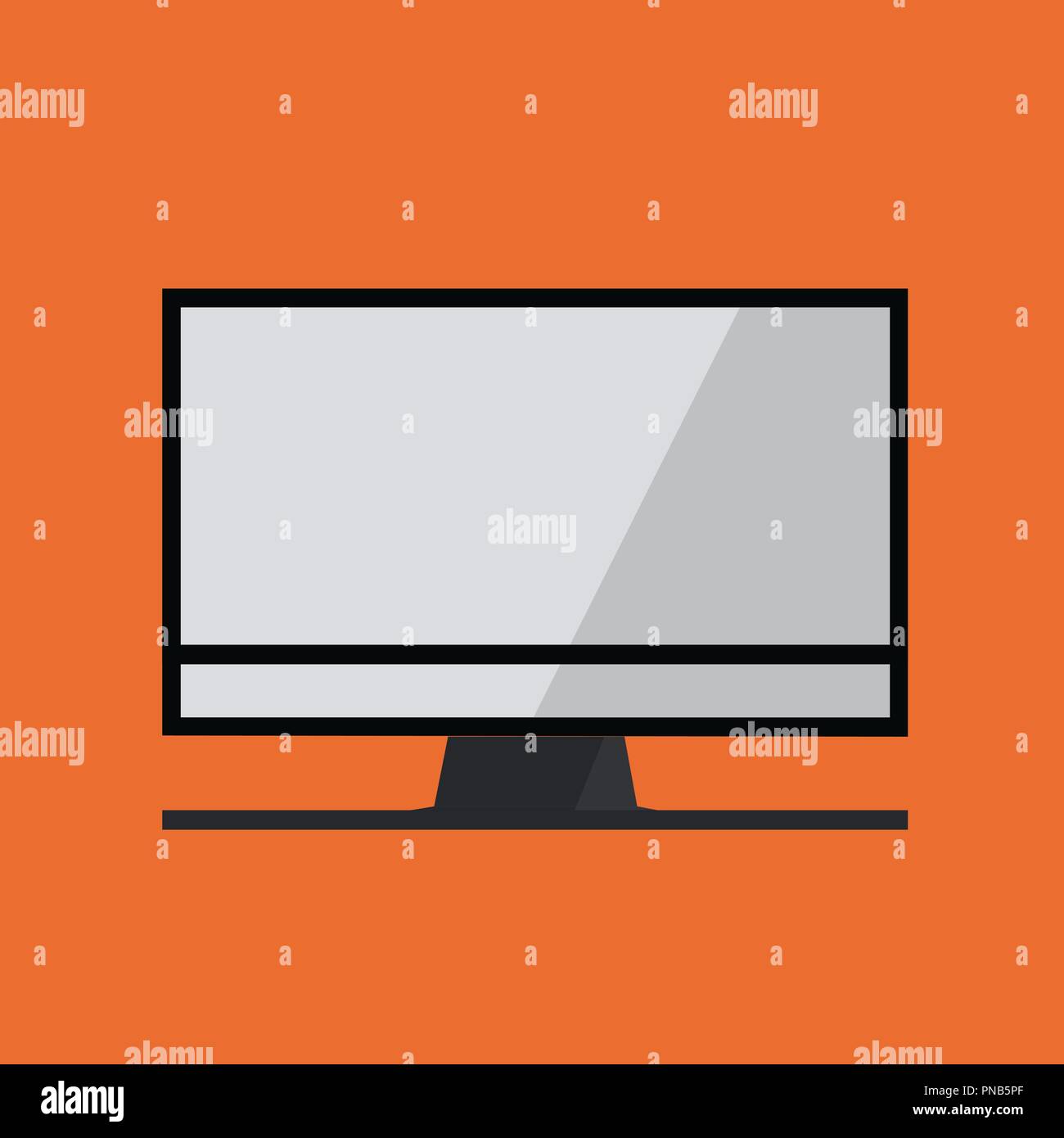 Dual computer screen Stock Vector Images - Alamy