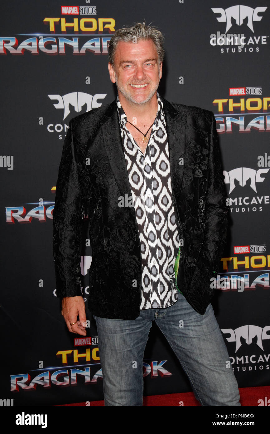 Ray Stevenson at the Premiere of Marvel Studios' "Thor: Ragnarok" held ...