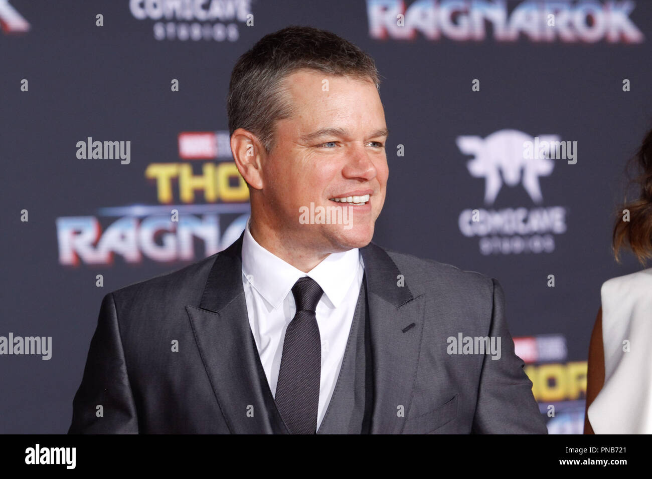 Matt Damon at the Premiere of Marvel Studios' "Thor: Ragnarok" held at ...