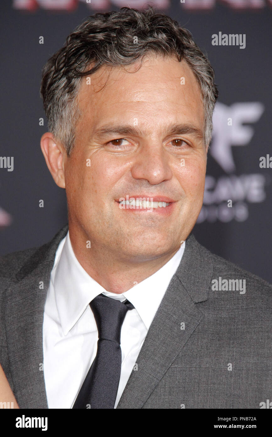Mark Ruffalo at the Premiere of Marvel Studios' "Thor: Ragnarok" held ...