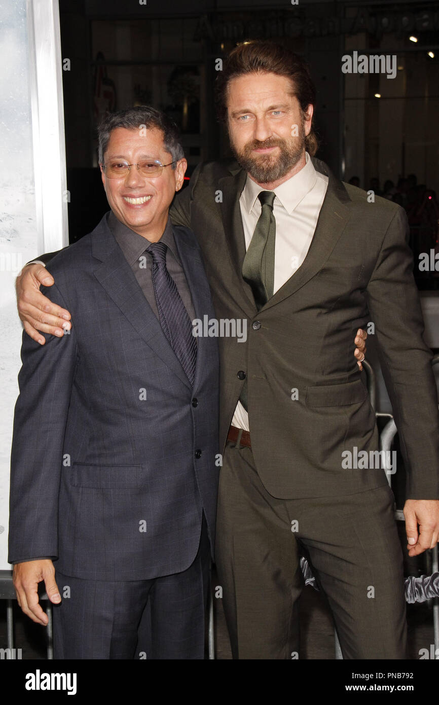 Dean Devlin, Gerard Butler at the Premiere of Warner Bros' "Geostorm ...